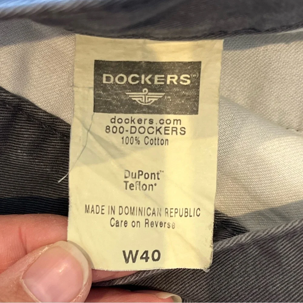 Dockers | Shorts | Dockers Mens Pleated Dark Gray Flat Front Shorts 7 ...